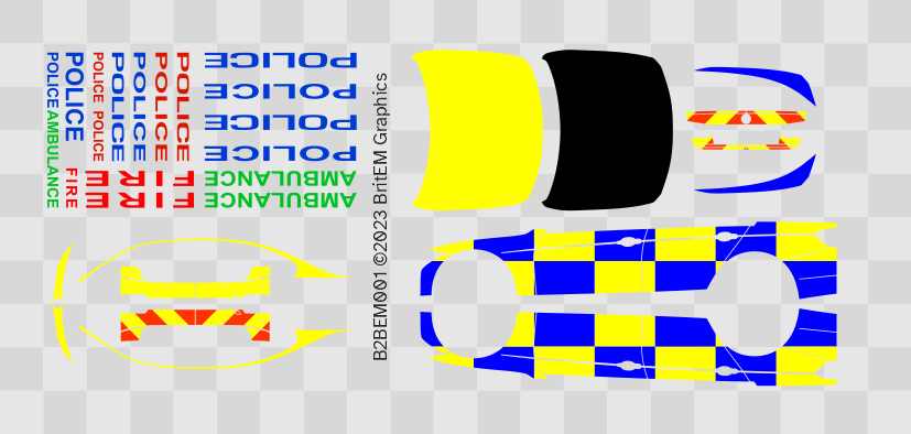 🇬🇧 Emergency Services Decal for BMW 3 Series (F30) Models – BritEM Graphics